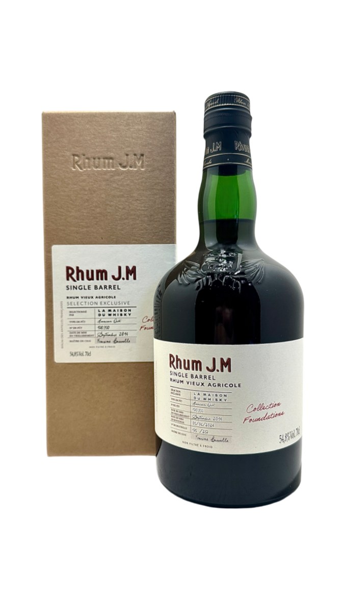 Rhum J.M 9 ans "single barrel #170350" Foundations 2014 – La Vinoterie